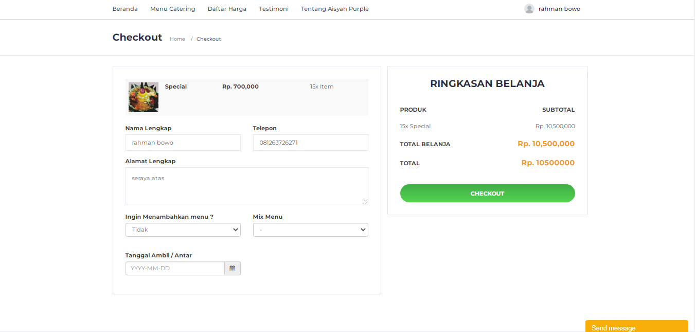 Pamer.in | Pembuatan Aplikasi Marketplace untuk usaha catering dengan ...
