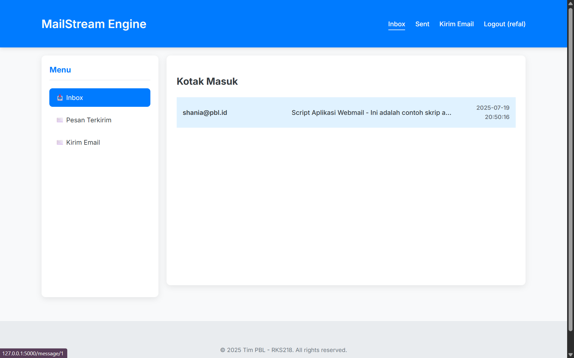 Pamer.in | MailStream Engine: Simulasi Jaringan dan Keamanan Email di ...