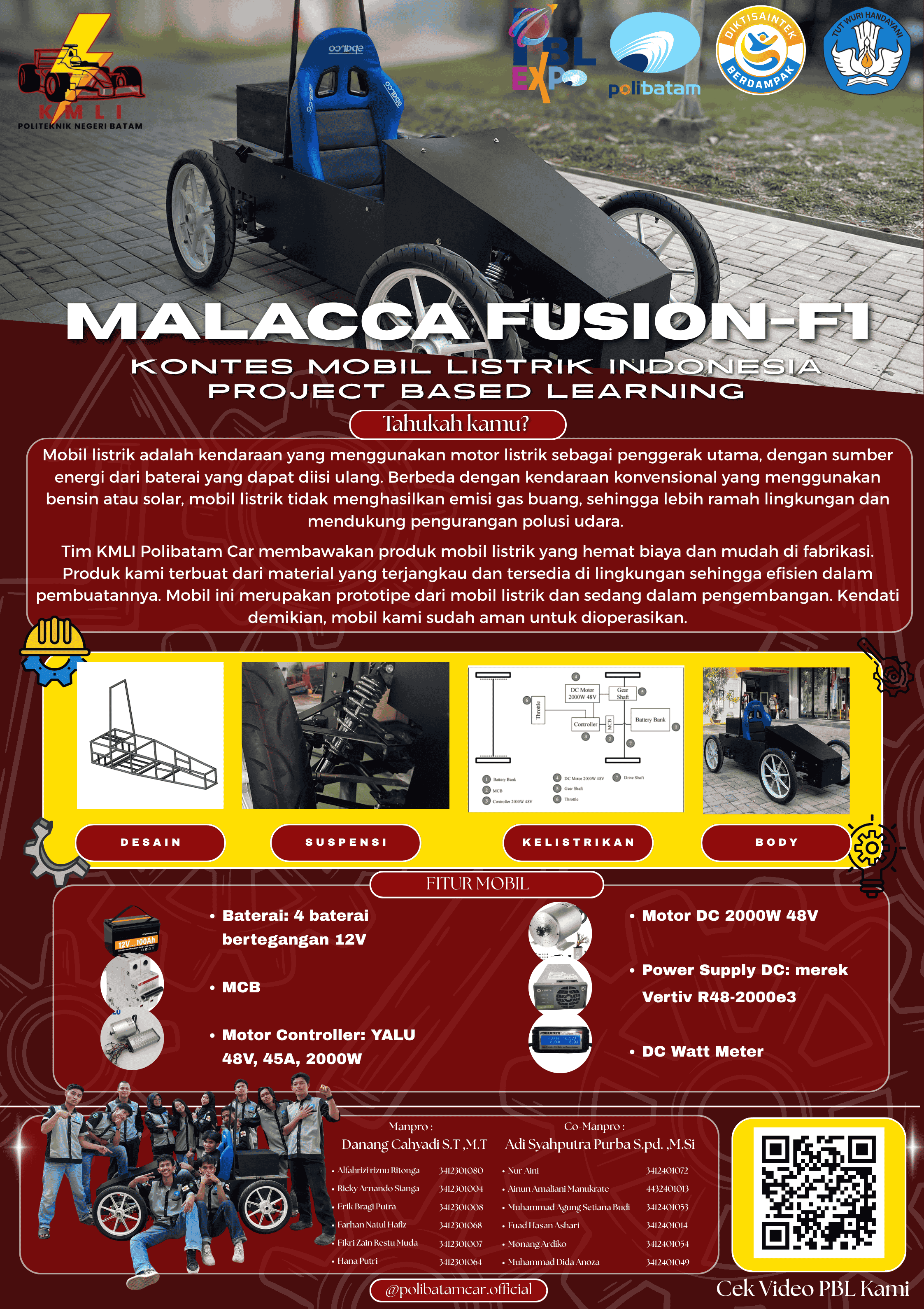 Pamer.in | KMLI : Fabrikasi Sistem Steering Mobil Listrik