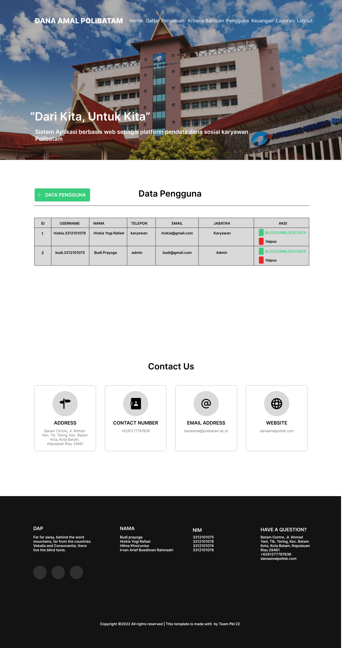 Pamer.in | Sistem Informasi Pengelolaan DAP berbasis Web dan Mobile Apps
