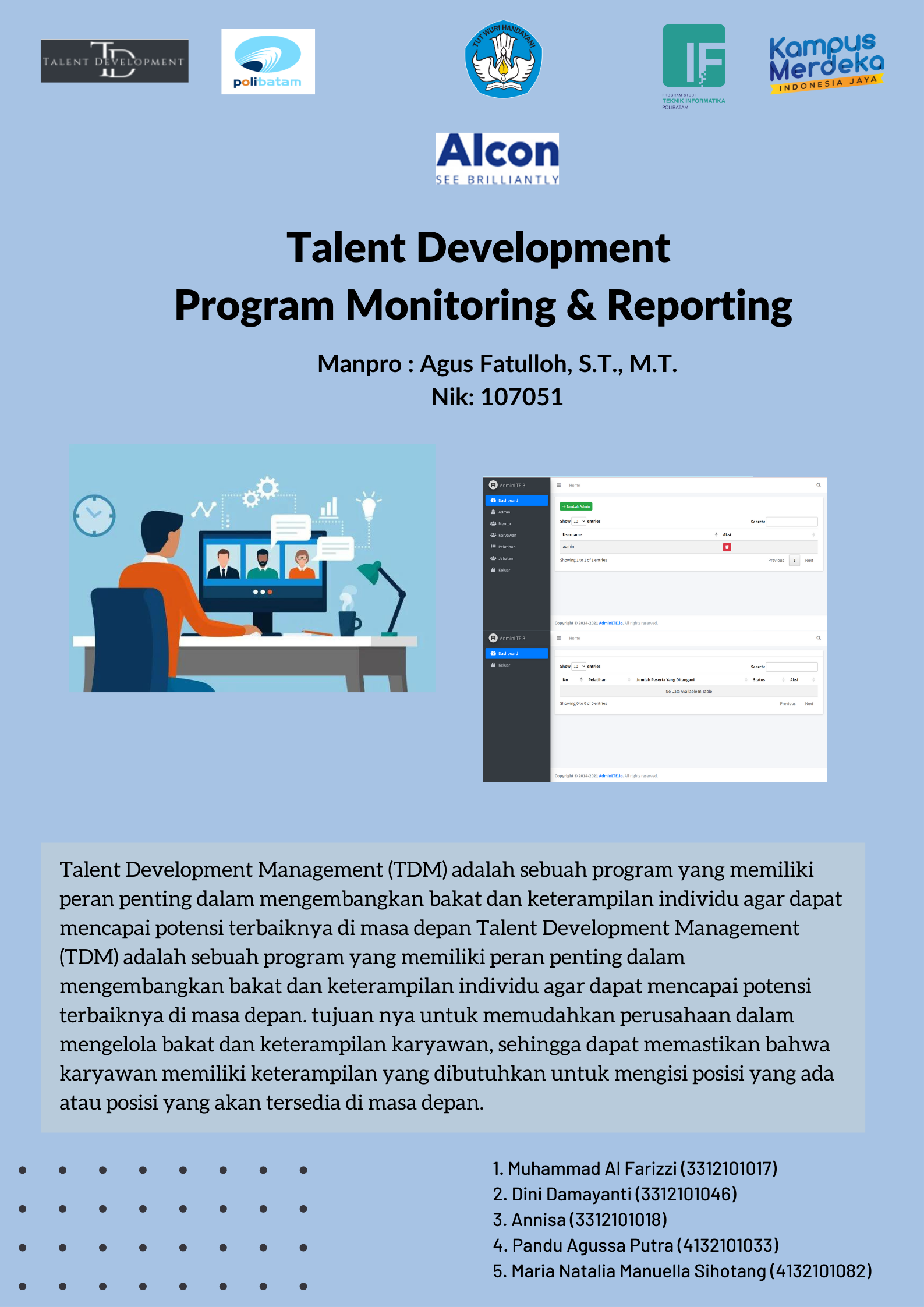 Pamer.in | Talent Development Program Monitoring & Reporting