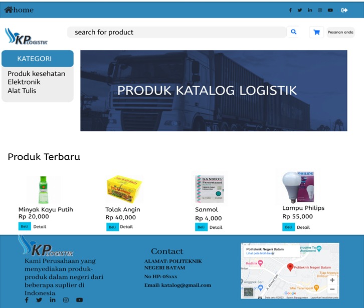 Pamer.in | Aplikasi Katalog Produk Perusahaan Logistik - PBL Sem 2 IF