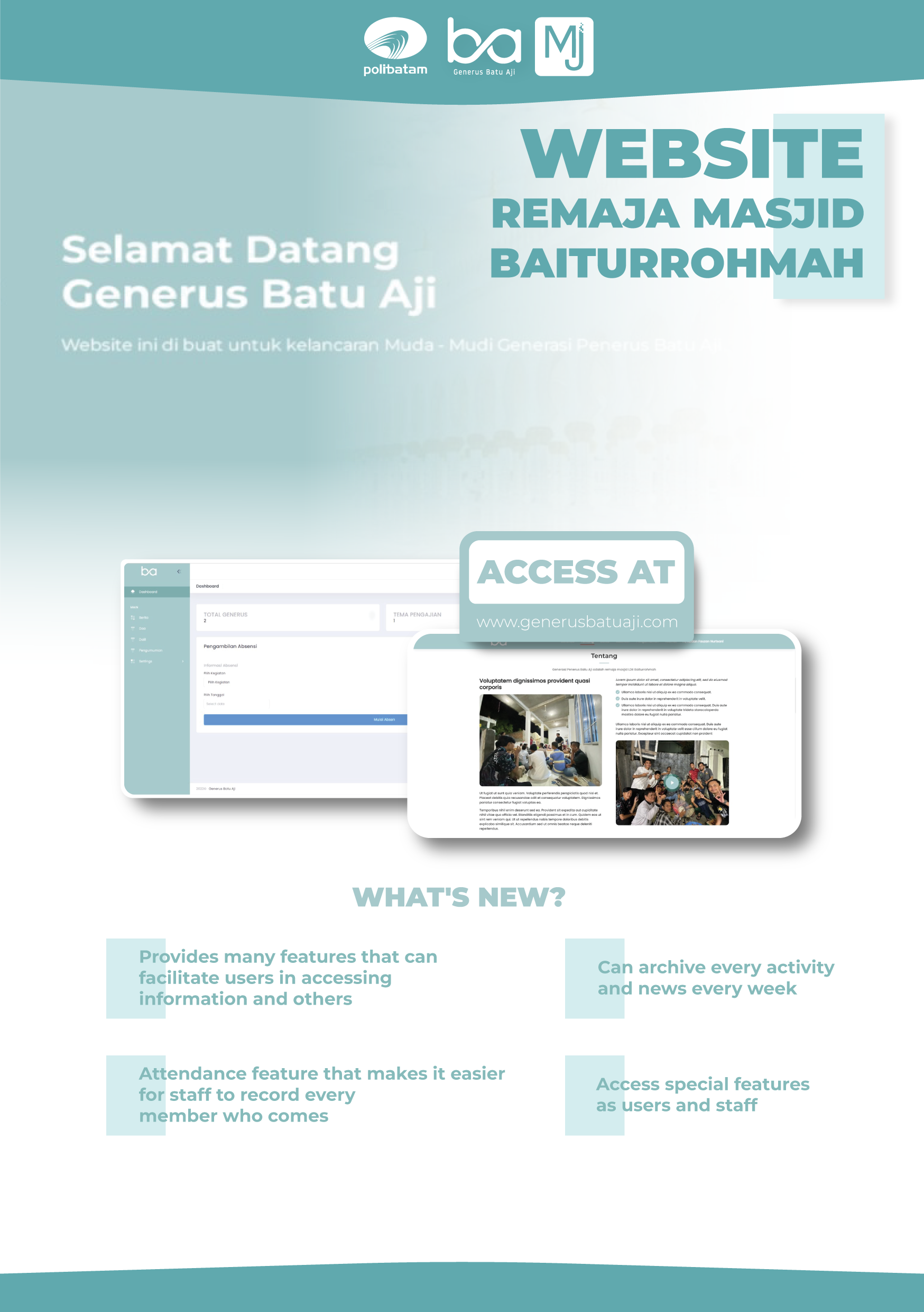 Pamer.in | Aplikasi Web Remaja Masjid Baiturrohmah